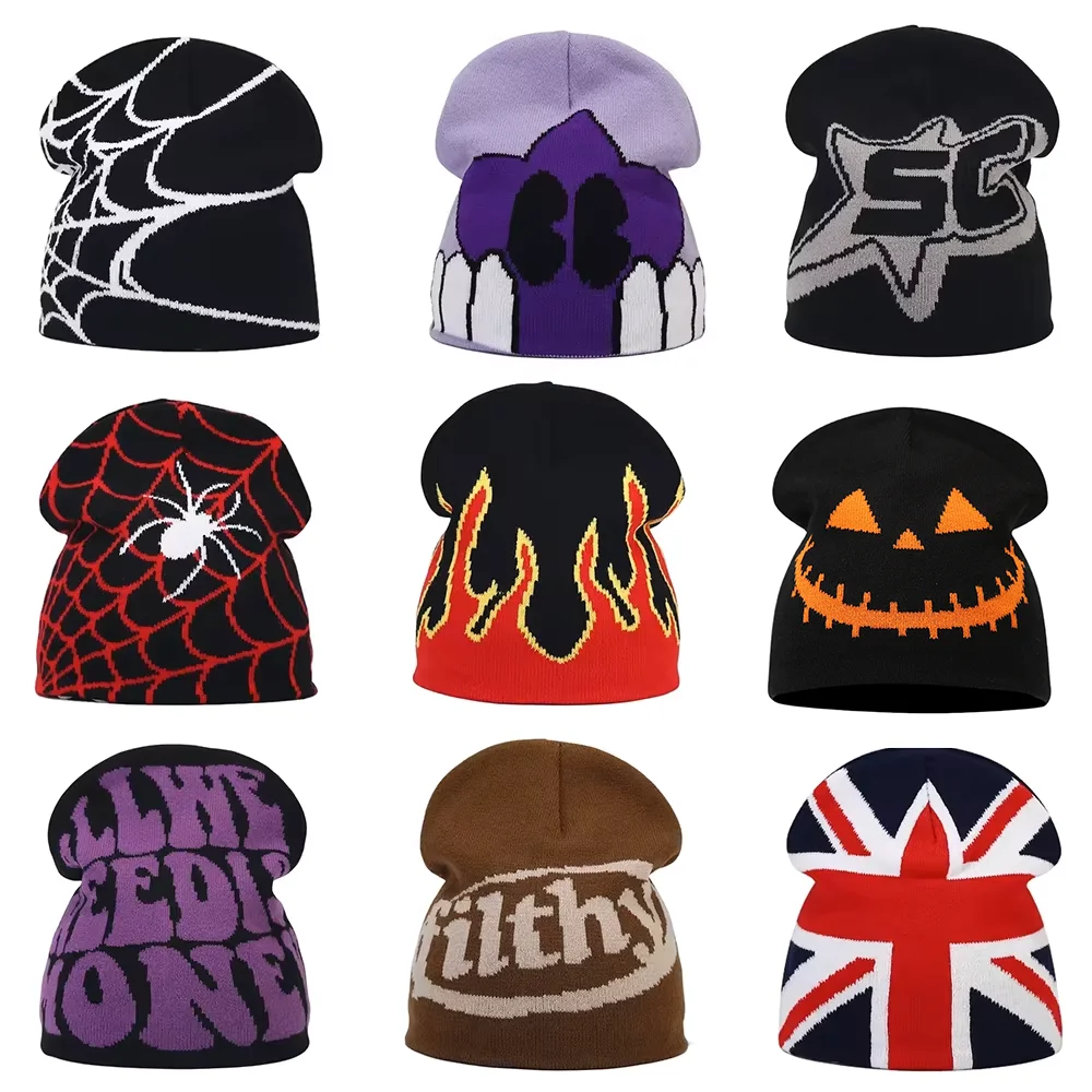 Fashion-Winter-Knitted-Gorras-Y2K-Beanie-Cargo-Cap-for-Men-Women-Kanye ...