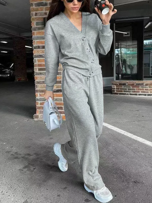 Trajes-de-oto-o-e-invierno-para-mujer-Top-con-una-botonadura-traje ...