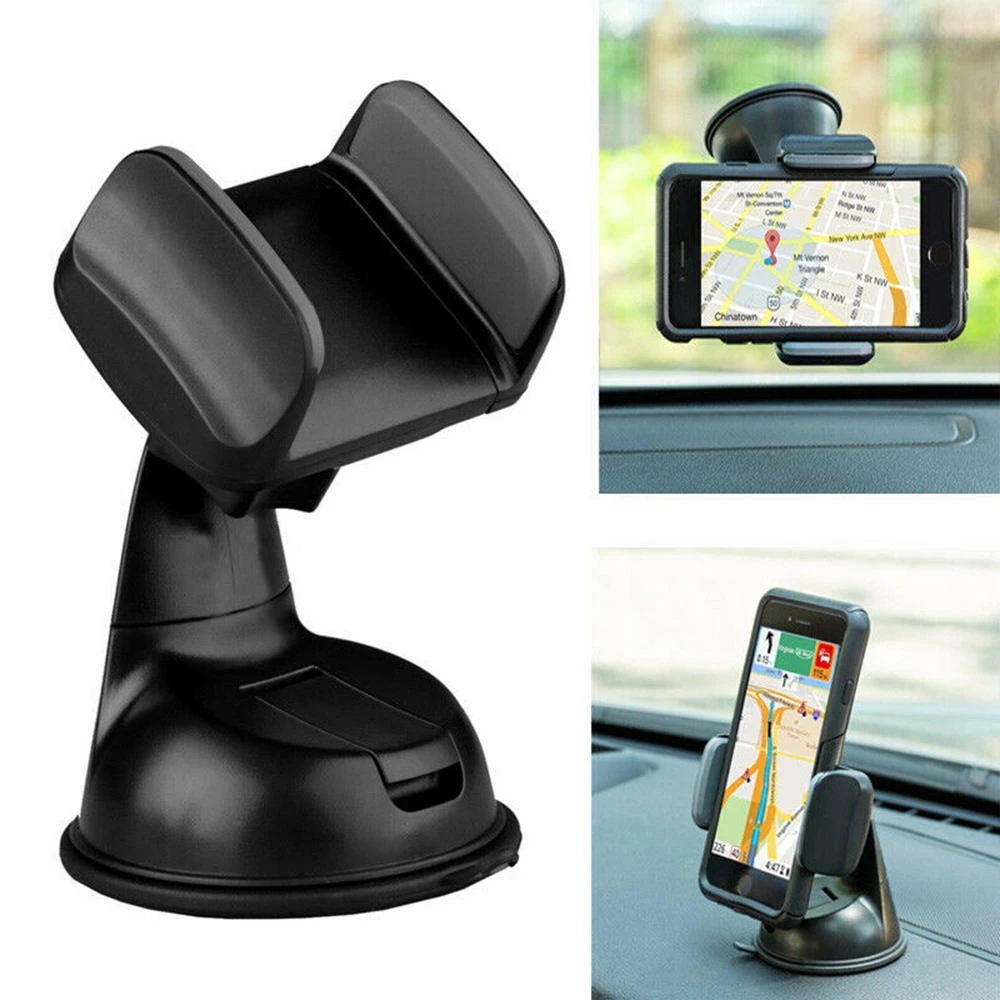 360 Degrees Rotation Car Universal Phone Holder Dashboard Suction Mount ...