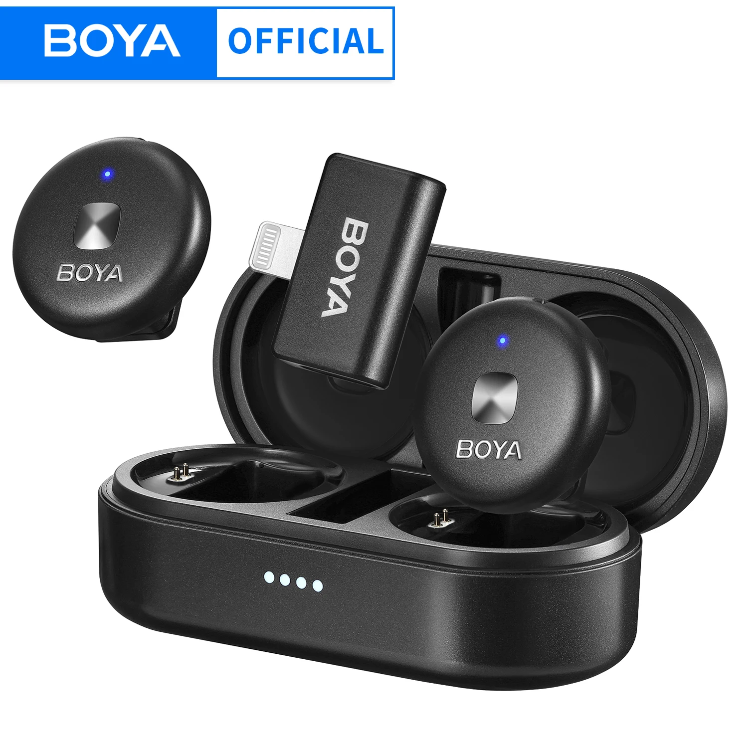BOYA-Omic-D-U-Wireless-Lavalier-Lapel-Mini-Microphone-Condenser-Mic-for ...