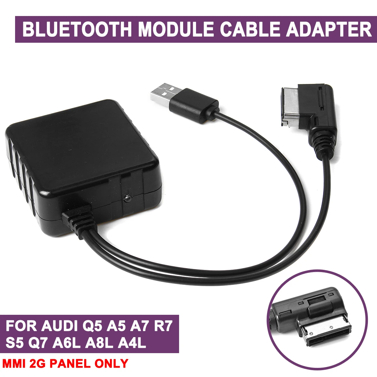 Adaptador de Cable inalámbrico para coche, accesorio para AUDI Q5 A5 A7 R7 S5 Q7 A6L A8L A4L 12V ...