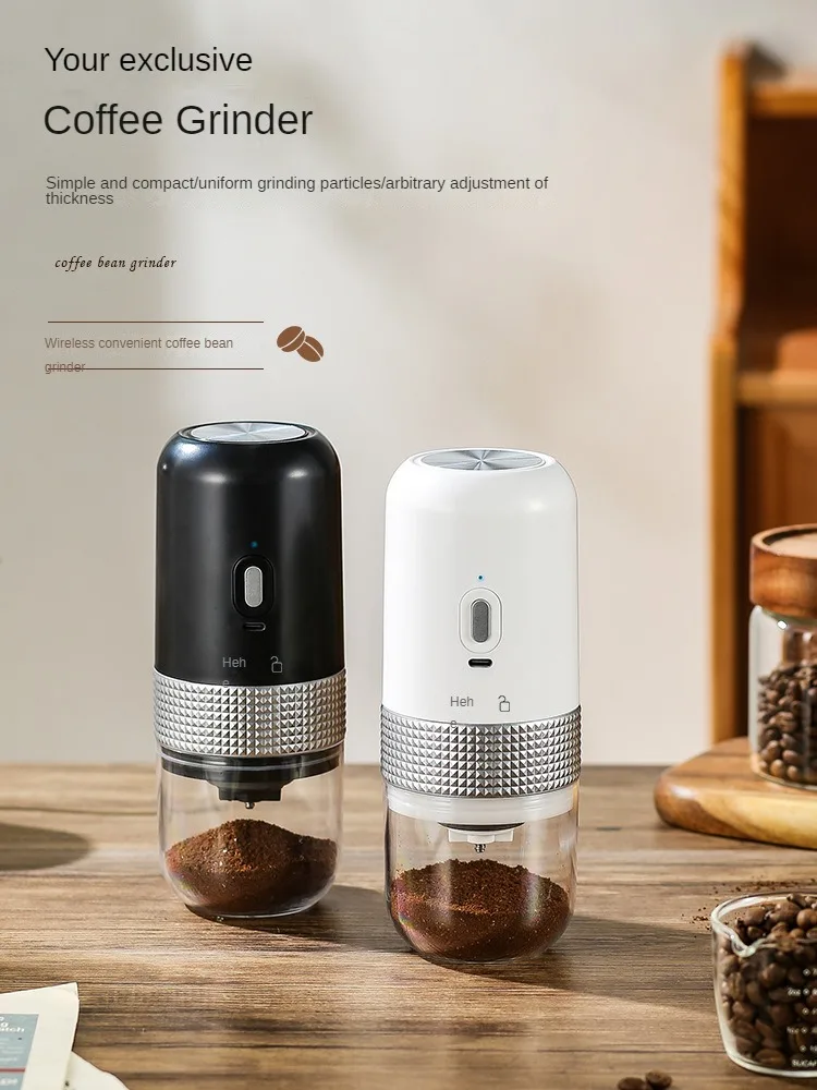 ground-into-different-thickness-of-coffee-powder-Yaoke-electric-bean-grinder-Small-manual-coffee ...