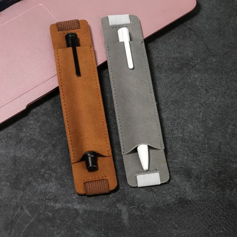 Retro-Pen-Sleeve-Notebook-Rubber-Band-Pencil-Bag-Pen-Holder-Protective ...