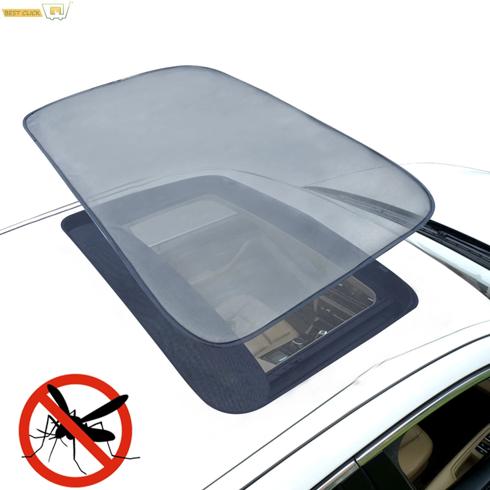 Magnetic Moonroof Sunroof Sun Shade Mesh Car Roof Awnings Cover Camping ...