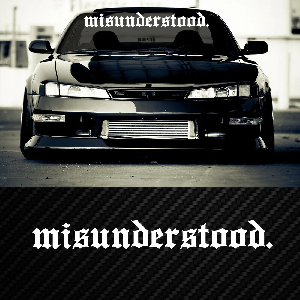 Misunderstood-Car-Sticker-Decal-Windshield-Banner-Windscerrn-JDM-Auto ...