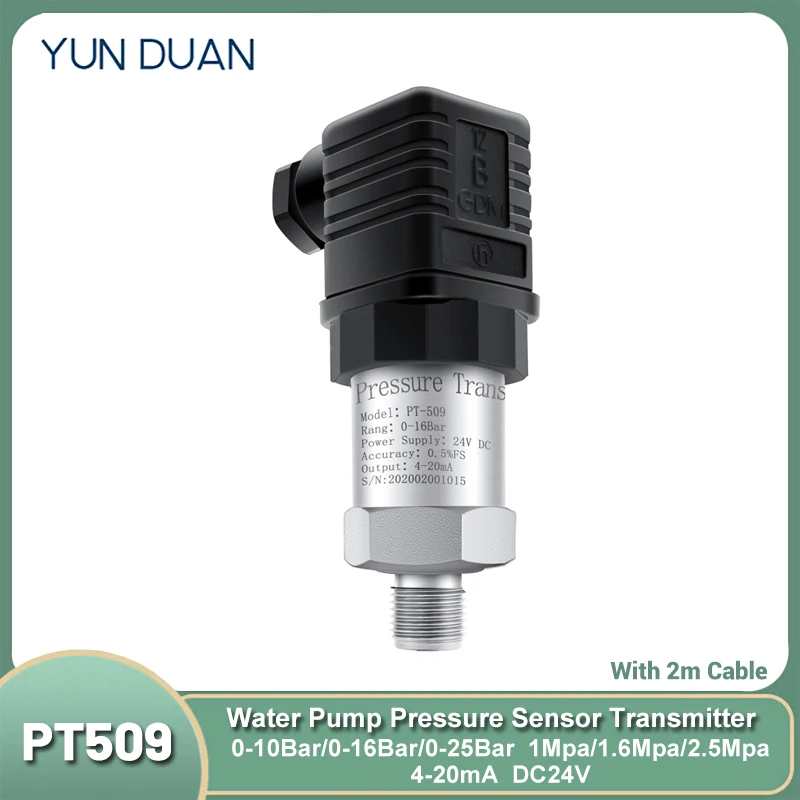 Water-Pump-Pressure-Sensor-PT509-Transmitter-Variable-Frequency ...