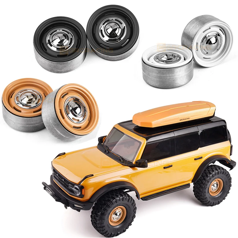 2PCS 1.9-inch Metal Wheels for 1/10 RC Crawler Car Traxxas TRX4 ...