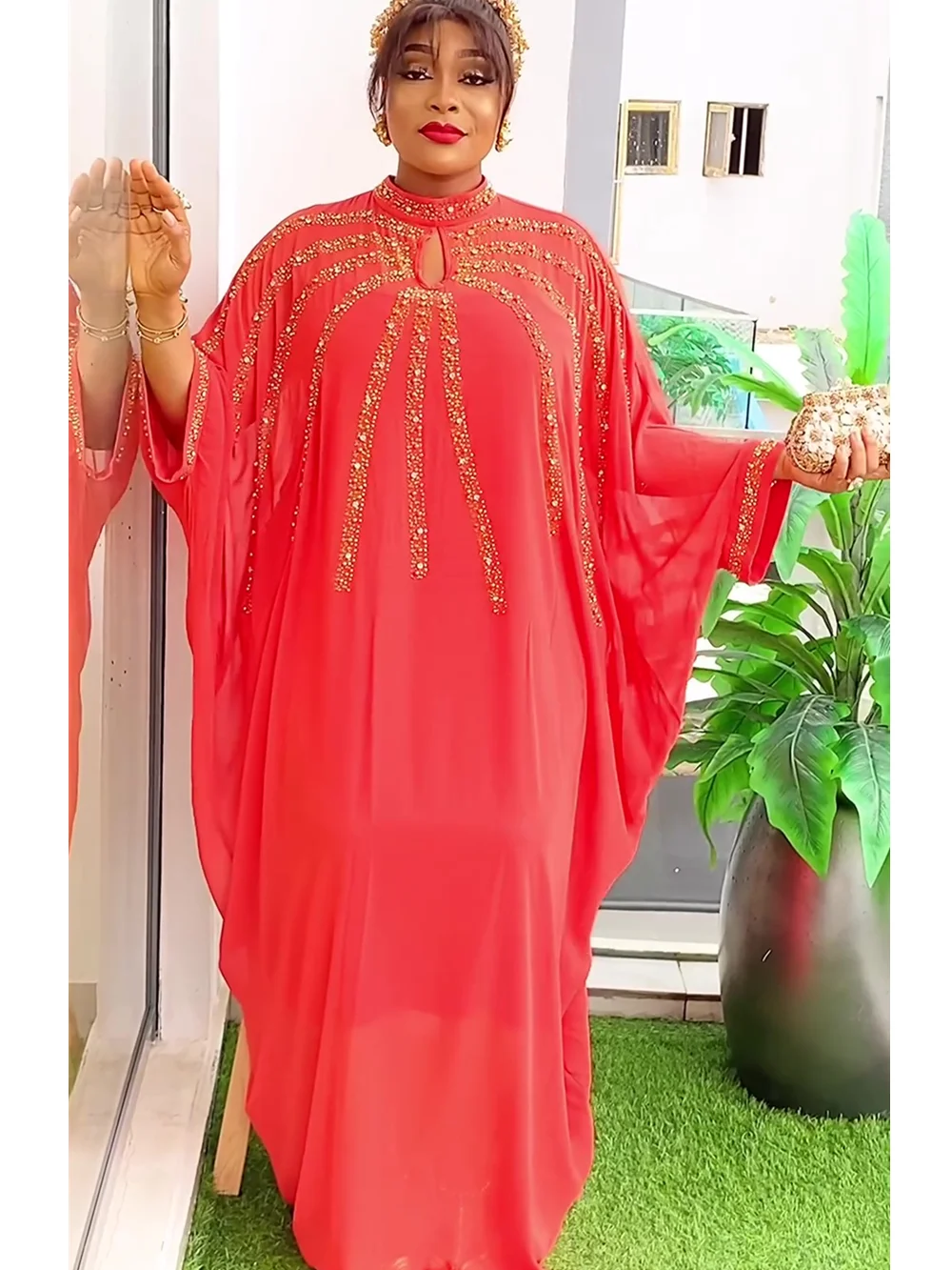 Plus-Size-African-Party-Dresses-for-Women-Chiffon-Boubou-Ankara-Dashiki ...