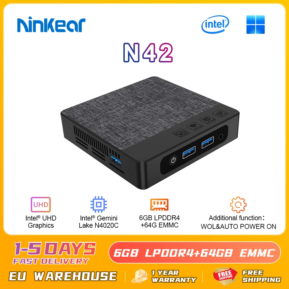 Ninkear-N42-MINI-PC-Intel-Gemini-Lake-N4020C-up-to-2-8Ghz-6GB-DDR4-64GB ...