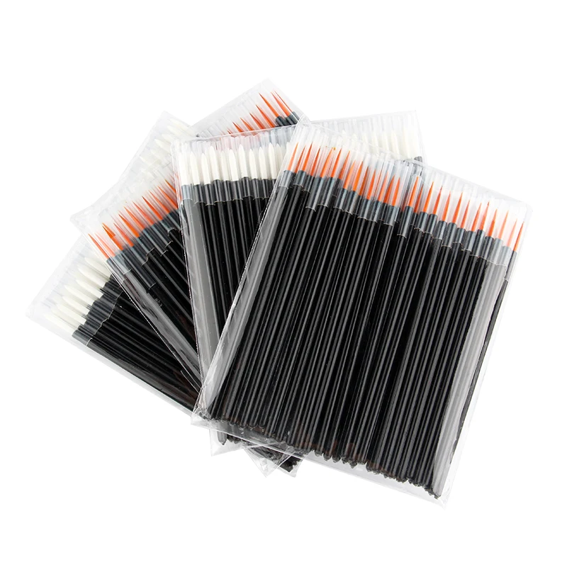 Hei-e-50pcs-Eyeliner-Pinsel-lange-d-nne-Spitze-Applikator-Eyeliner ...