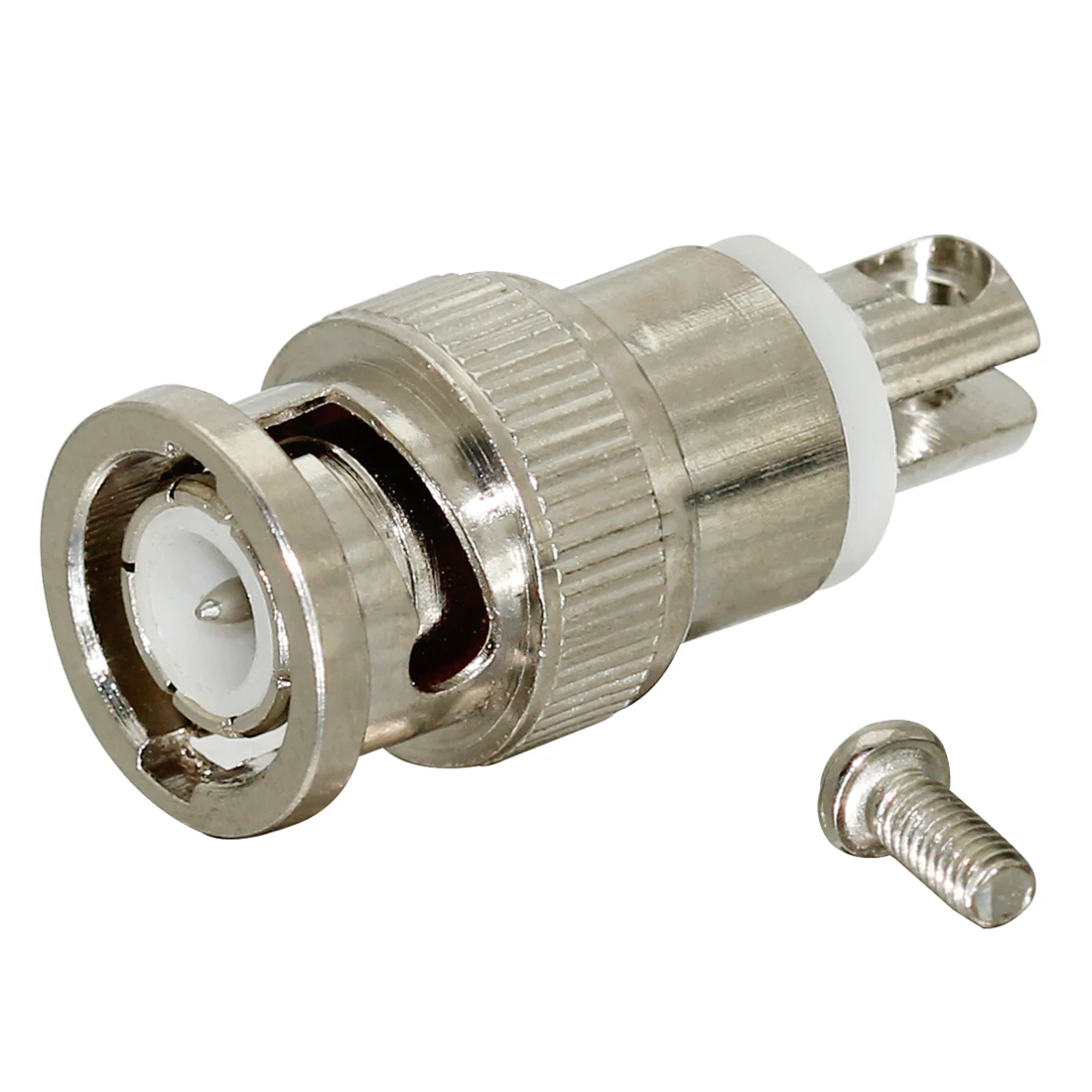 1pc-BNC-Male-RF-Connector-Nickelplated-Swivel-Screw-For-Telescopic ...