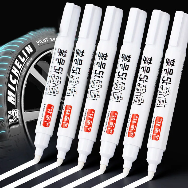 Permanent-Marker-White-Oil-Ink-Mark-Pens-Stationery-School-Office ...