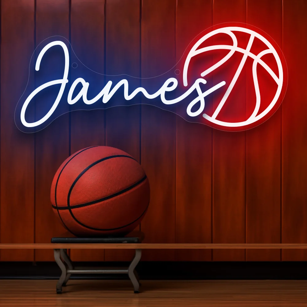 Custom-Basketball-Neon-Sign-USB-Powered-Adjustable-LED-Brightness ...