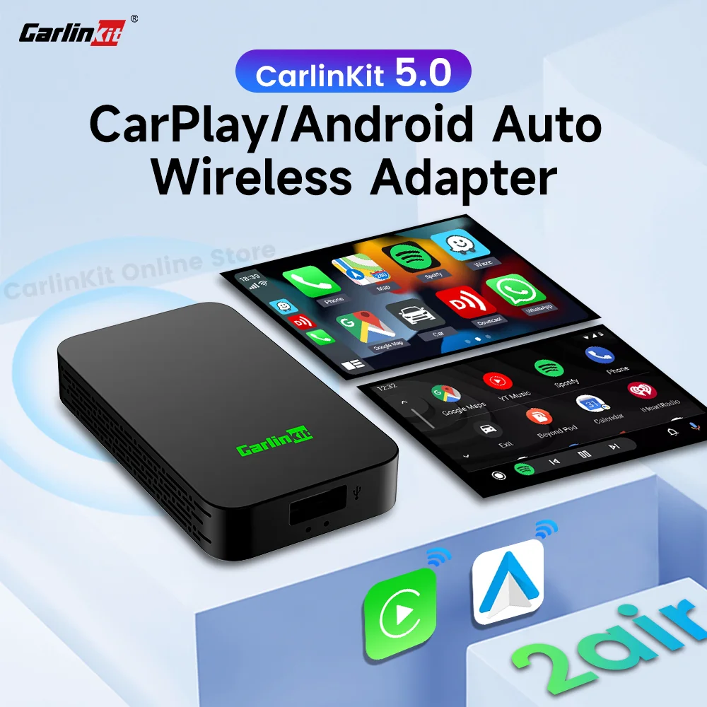CarlinKit 5 CarPlay Android Auto Wireless Adapter Dongle for Toyota ...