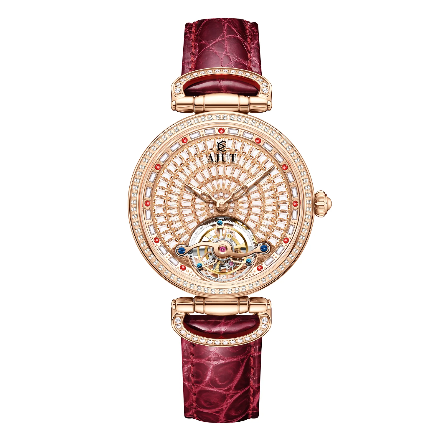 AJ UT Women's 50m Waterproof Automatic Tourbillon Mechanical Watch ...