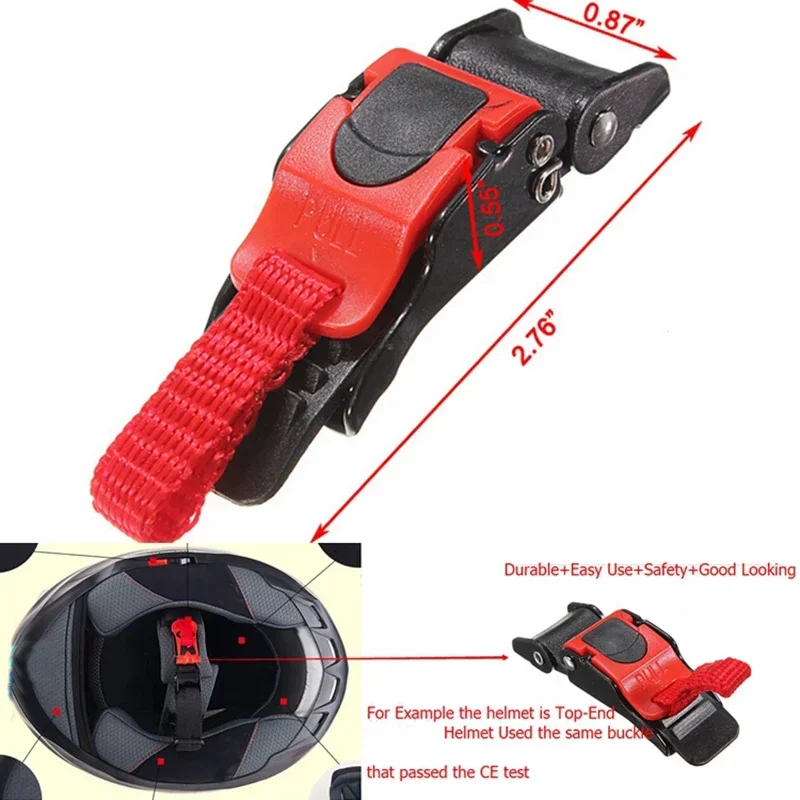 Quick Release Helmet Helmet Quick Release Chin Strap Buckle Kit,