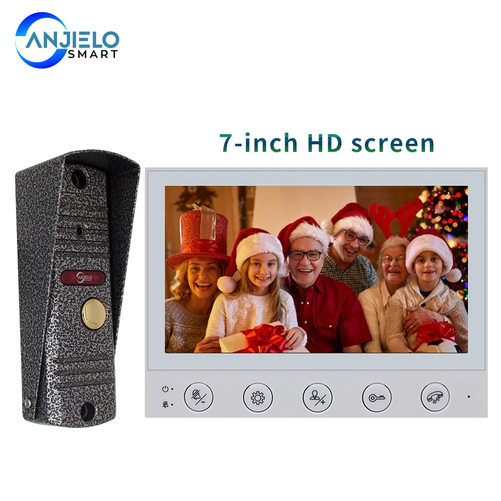 Anjielo-7Inch-HD-Video-Intercom-Camera-Doorbell-with-Motion-Detection ...