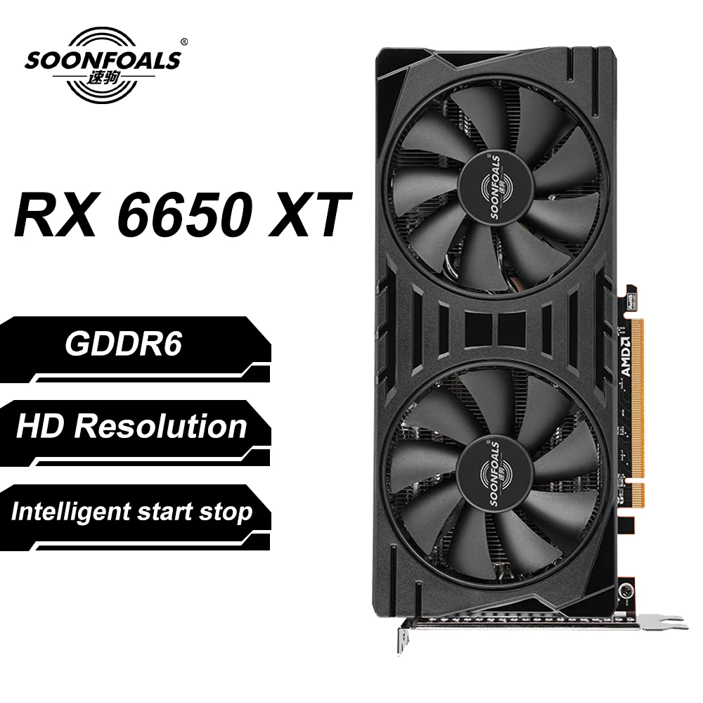 SOONFOALS New AMD Radeon RX 6650 XT 8G GAMING RX 6650XT GDDR6 128bit ...