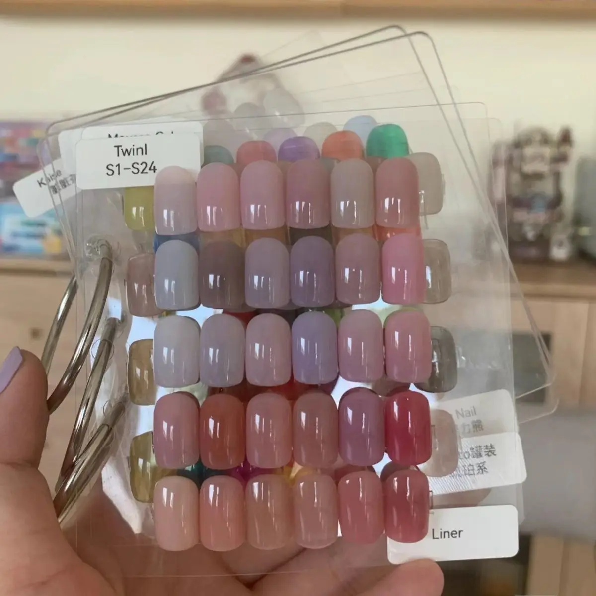 Nail-Art-Colors-Showing-Shelf-5PCS-10PCS-Mini-Nail-Color-Plate-Acrylic ...