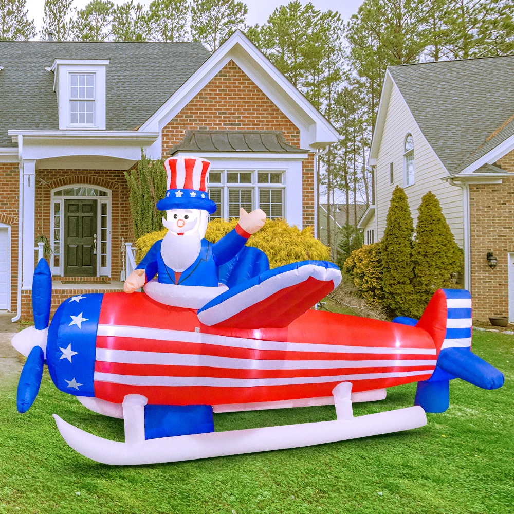 9FT Fourth Of July Inflatable Decoration USA Independence Day Party ...