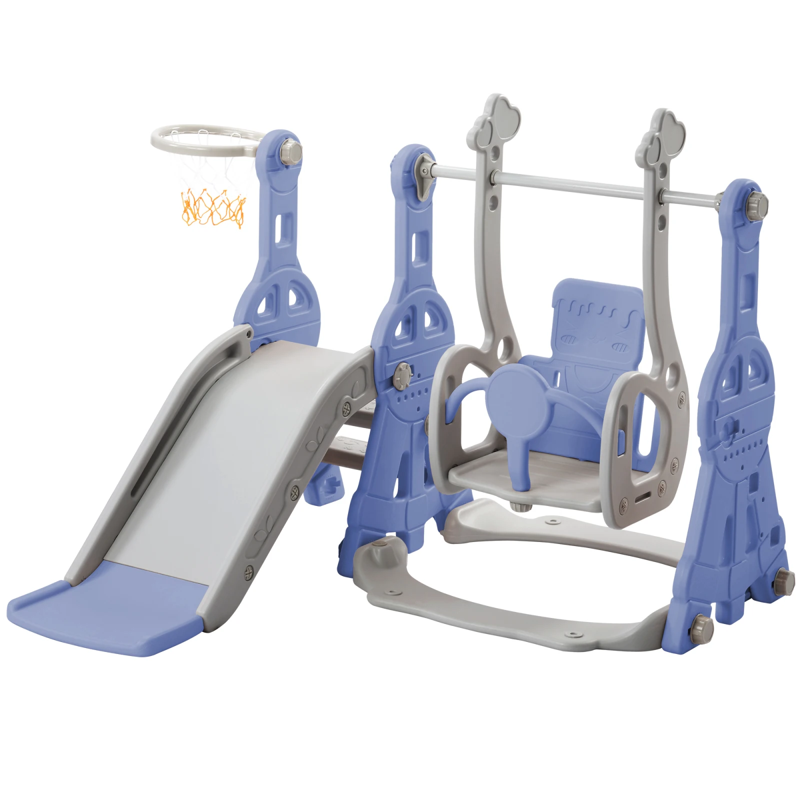 Glijbaan-Voor-Kinderen-4-In-1-Kinderen-Glijbaan-Schommel-Met ...