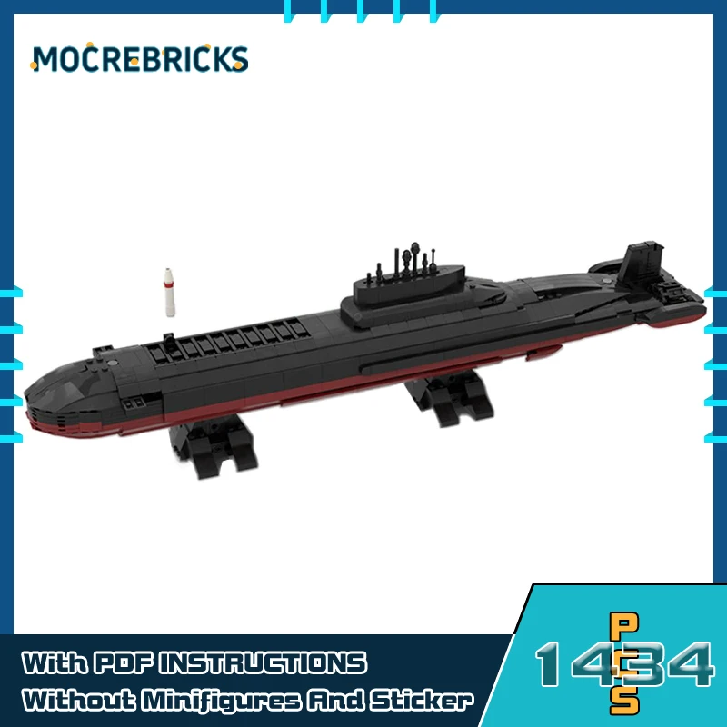 Military-Weapon-Series-Nuclear-Submarine-Typhoon-DIY-Building-Blocks ...