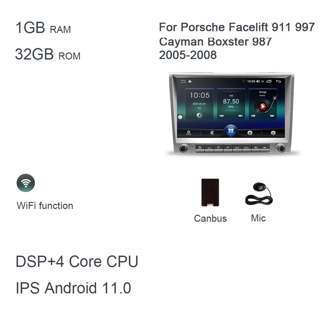 720P CarPlay 8" 2 din Android 12.0 Car DVD player 8 Core 4GB DSP ...
