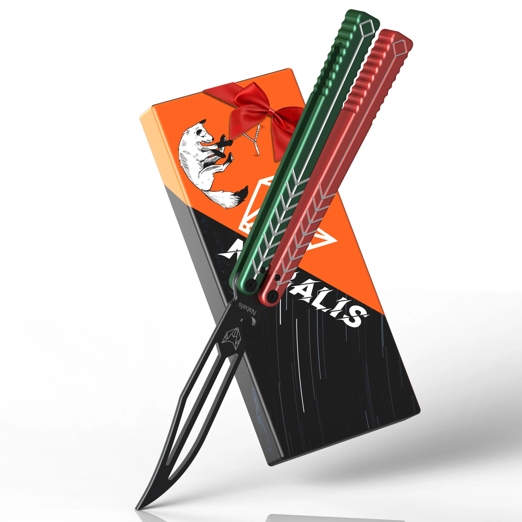 Nabalis-Balisong-Vulp-V2-with-Opener-Balisong-Butterfly-Knife-Trainer ...