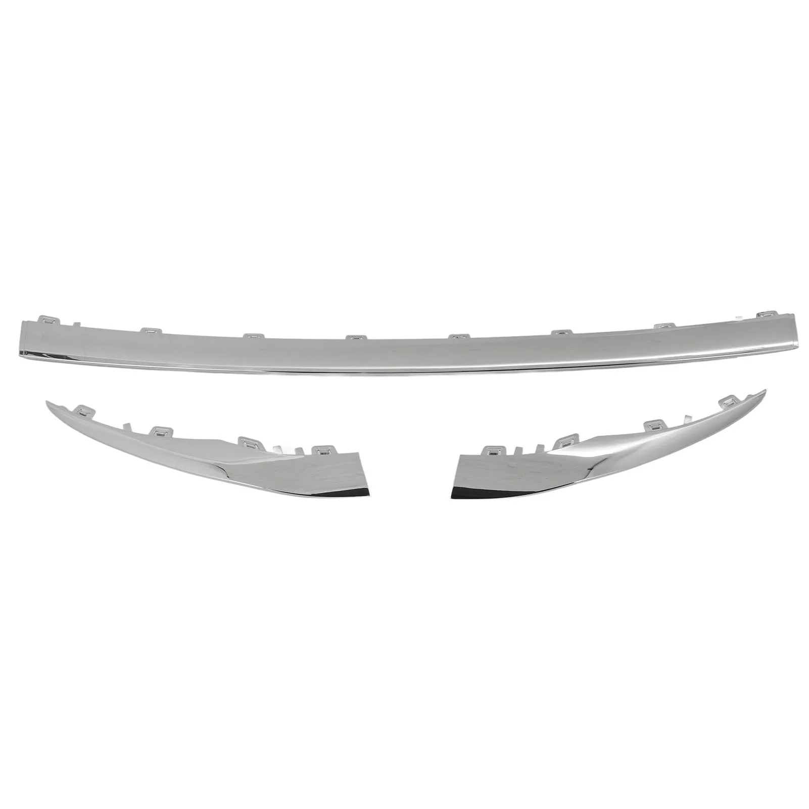 3pcs-Chrome-Front-Bumper-Lower-Trim-2058858602-Replacement-for-Benz-C ...
