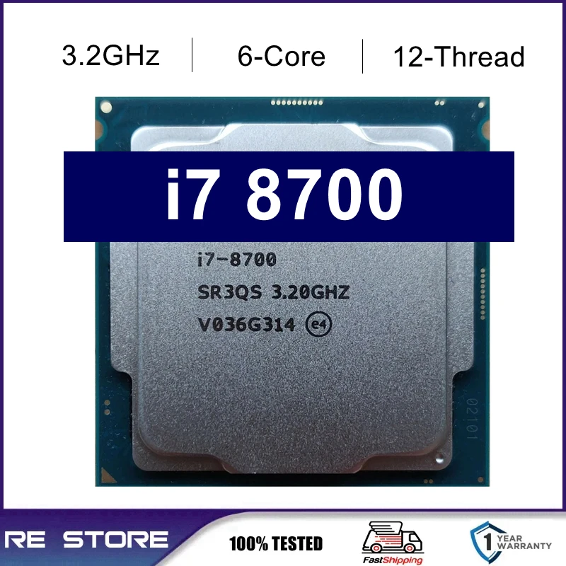 Used-Core-i7-8700-3-2GHz-Six-Core-Twelve-Thread-CPU-Processor-12M-65W ...