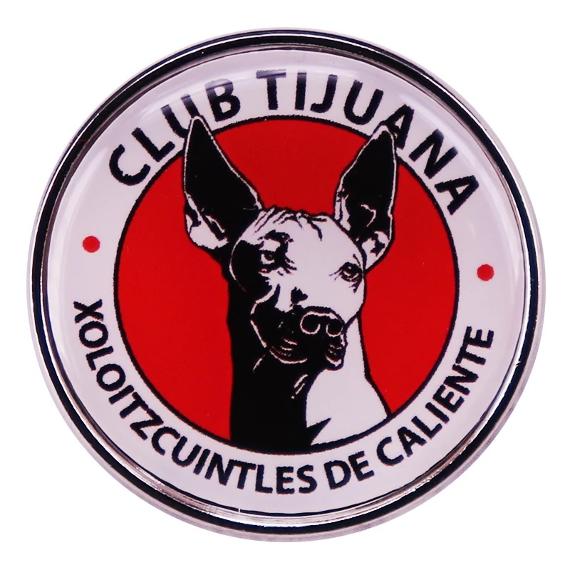 Mexican Football Club Tijuana Hunt Dog Logo Enamel Pin Backpack Pins ...