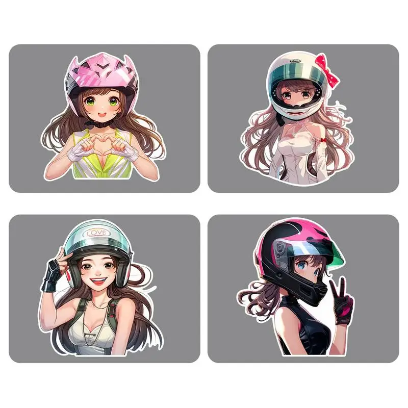 Decal Sticker For Lady Rider Eye-Catching Creative Bumper & Motorcycle ...