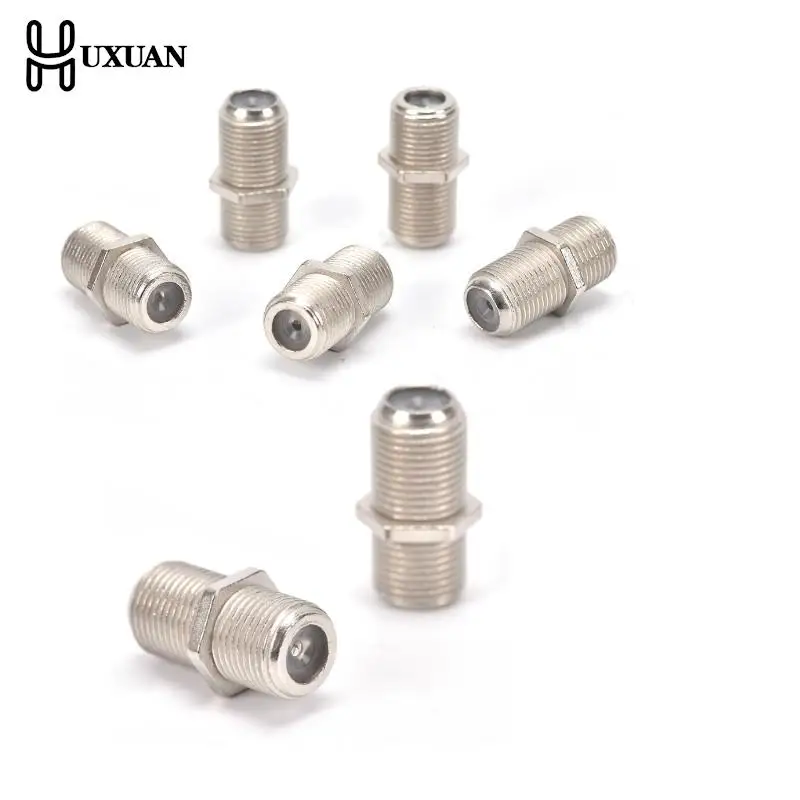 10pcs-F-Type-Coupler-Adapter-Connector-Female-F-F-Jack-RG6-Coax-Coaxial ...