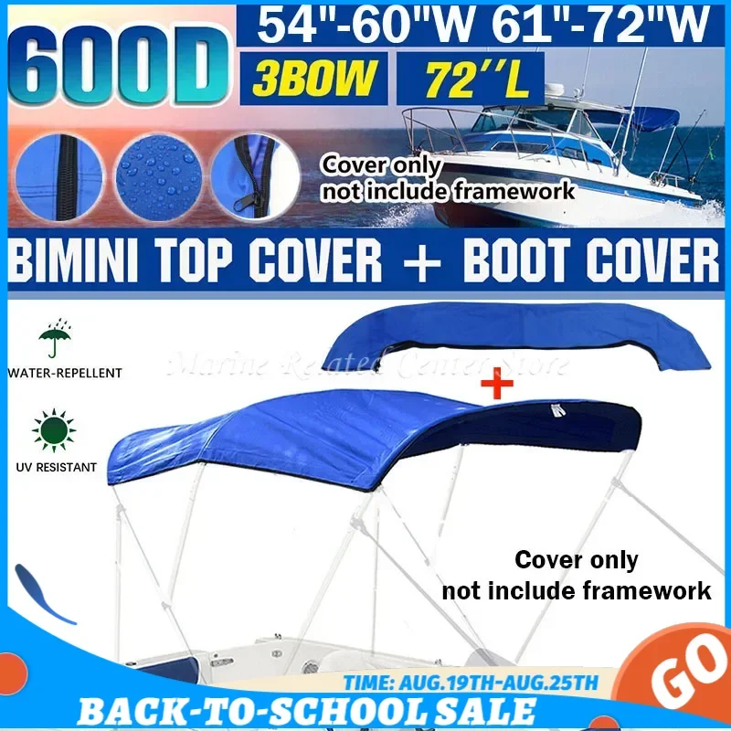 3-BOW-Bimini-Top-Boot-Cover-600D-Waterproof-Anti-UV-Boat-Cover-No-Frame ...