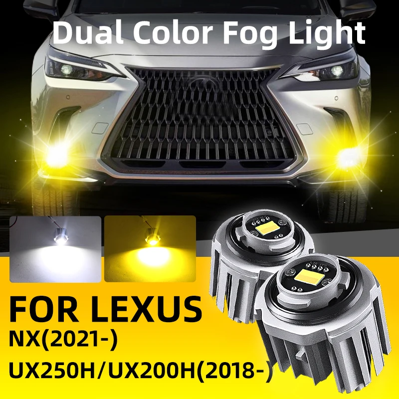 2-Car-LED-Fog-Light-Bulb-DRL-Lamp-White-Yellow-For-Lexus-UX250H-UX200H ...