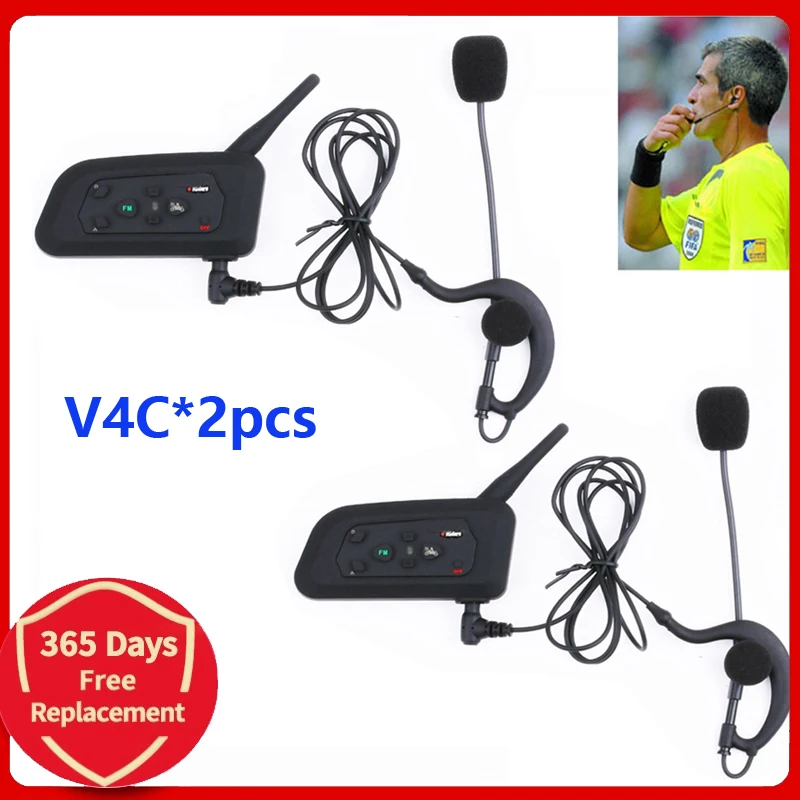 Football Referee Bluetooth Headset | 4 Referee Intercom Bluetooth ...