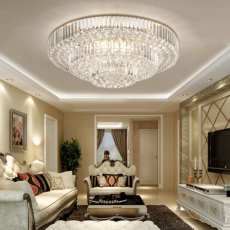 Cake-shape-Ceiling-Lights-Classical-Ceiling-Chandeliers-Crystal-Lustres ...