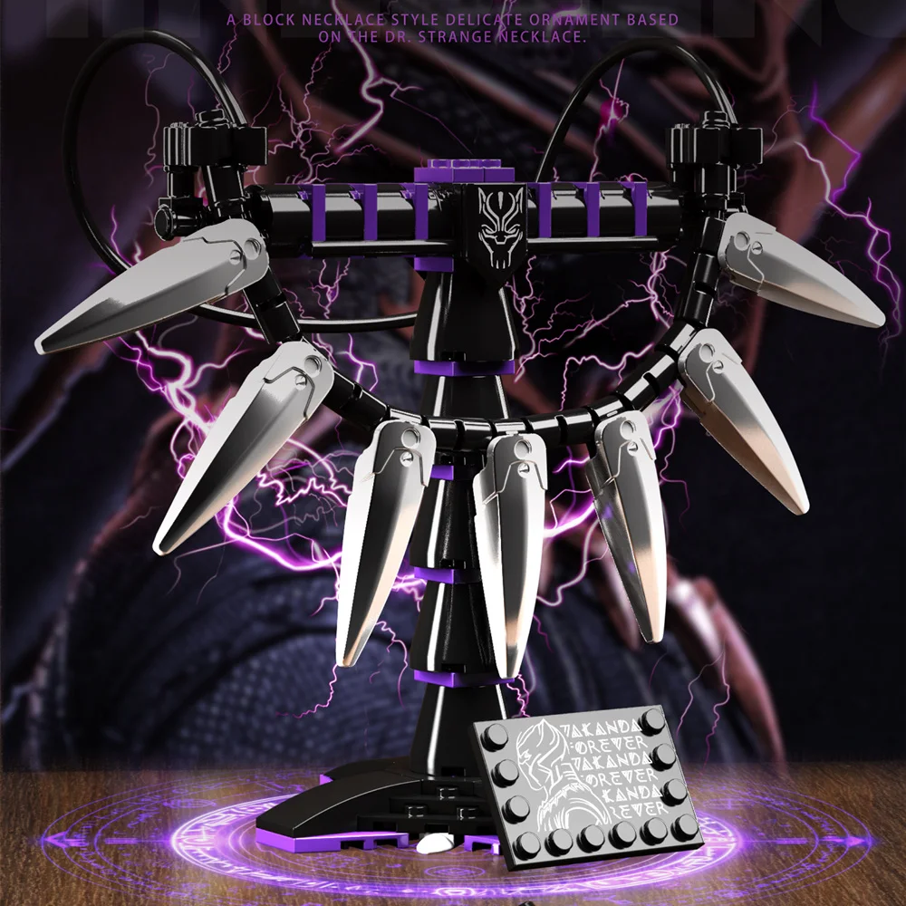 Miniso-Marvel-Avengers-Model-Building-Blocks-Wakanda-Forever-Black ...