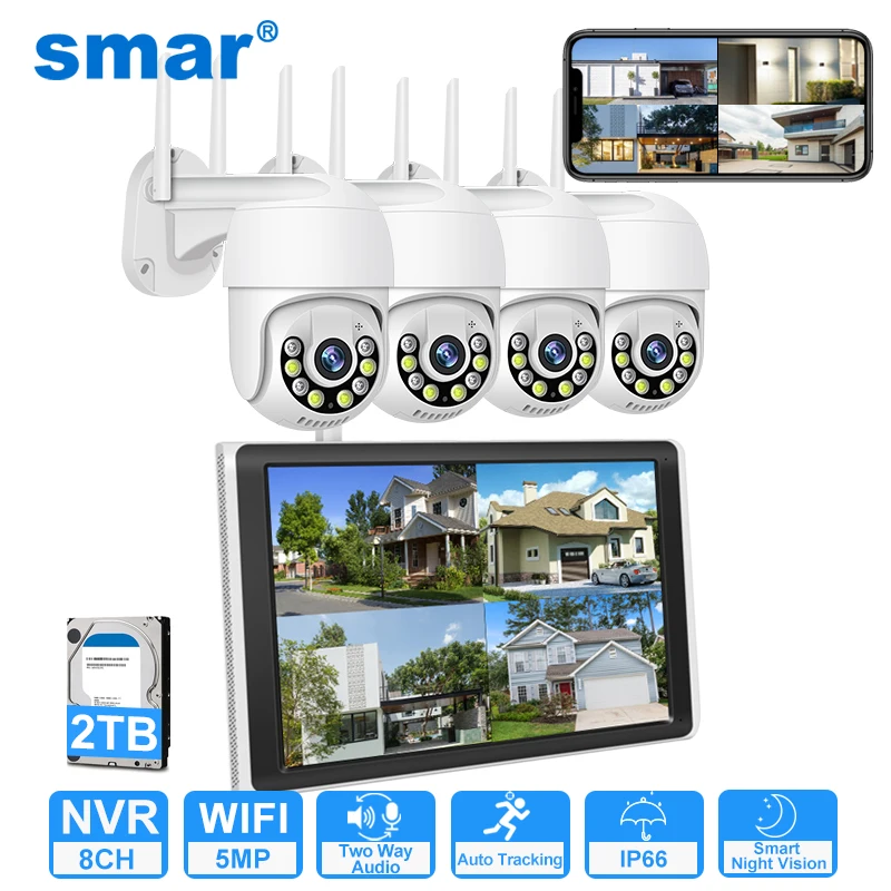 Smar-3MP-Wireless-IP-Camera-Kit-with-10-1-inch-LCD-Screen-Monitor-WIFI ...