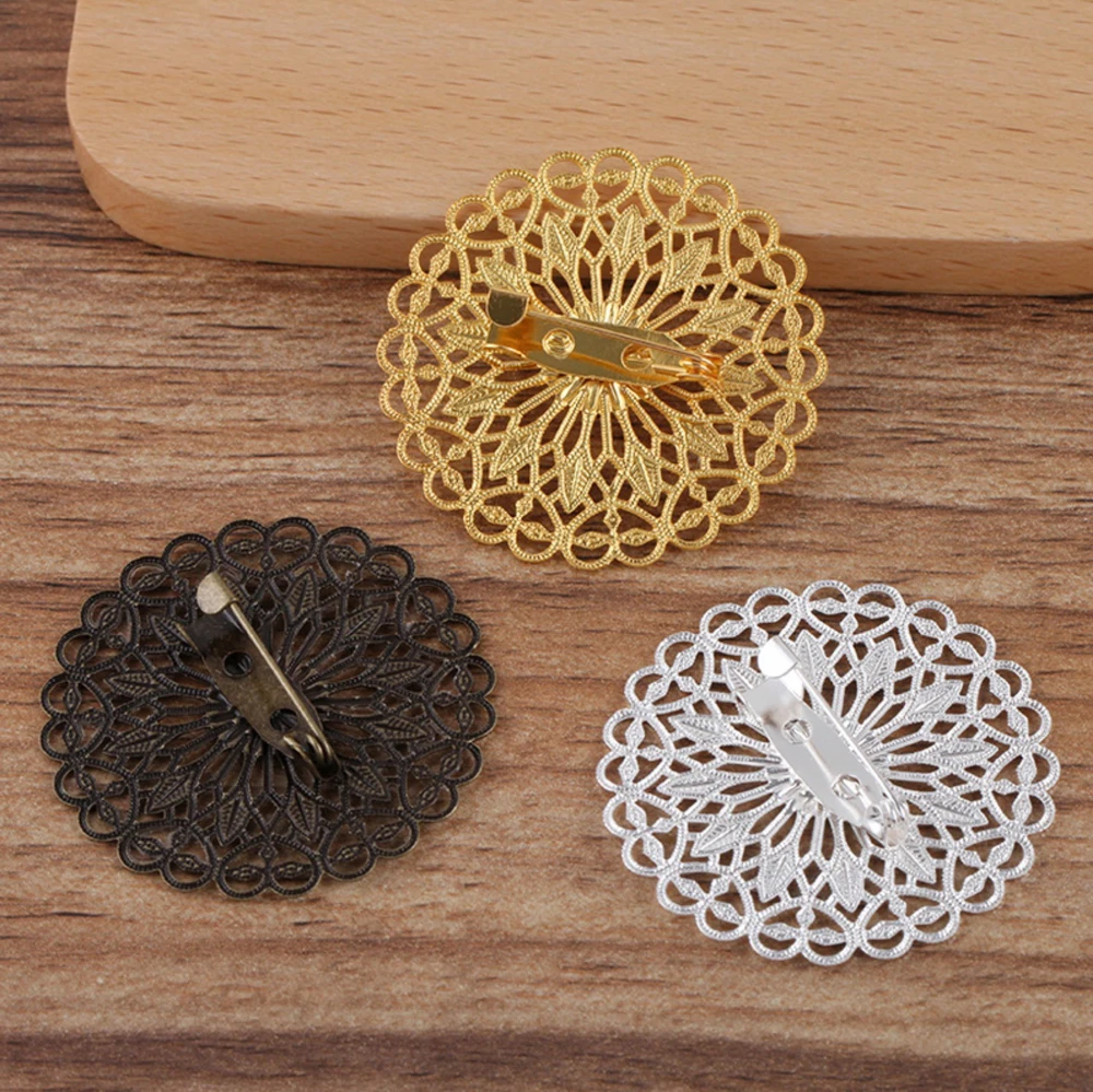 REGELIN-Round-Flowers-Brooch-Base-Pad-Setting-Base-5pcs-lot-38mm-Copper ...