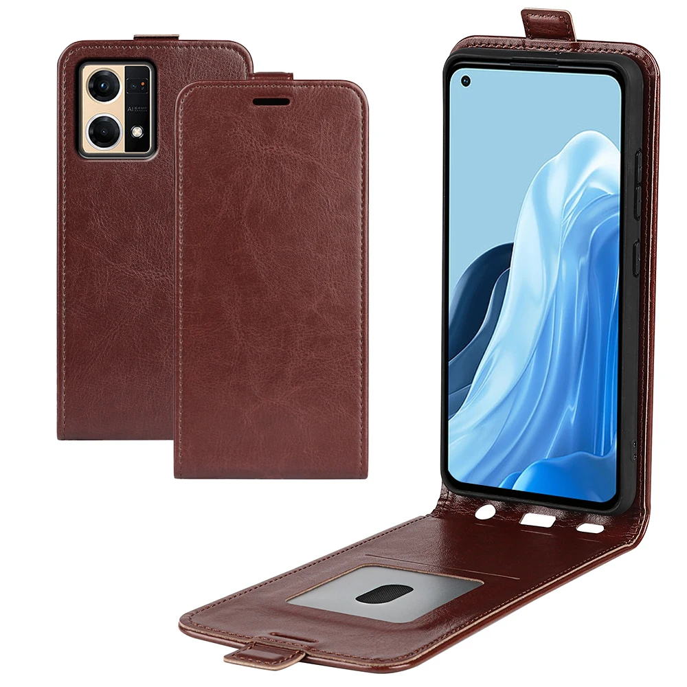 UP Down Leather Case For OPPO Reno 9 7 Pro A58 A17 A57 Reno 7 4G Phone ...