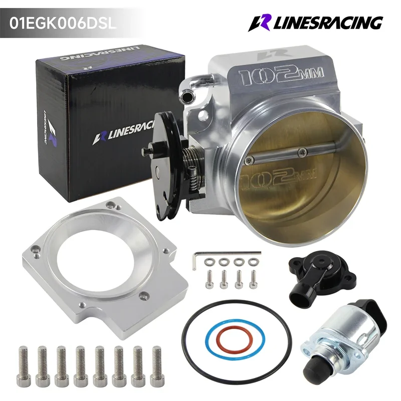102MM CNC Billet Throttle Body+TPS IAC+Adapter For Chevy GM LS1 LS2 LS3 ...