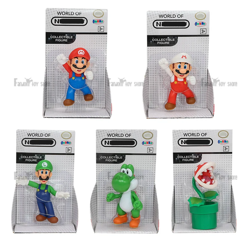 Figura Original del juego Super Bro. Figuras de acción de Fire Malio ...