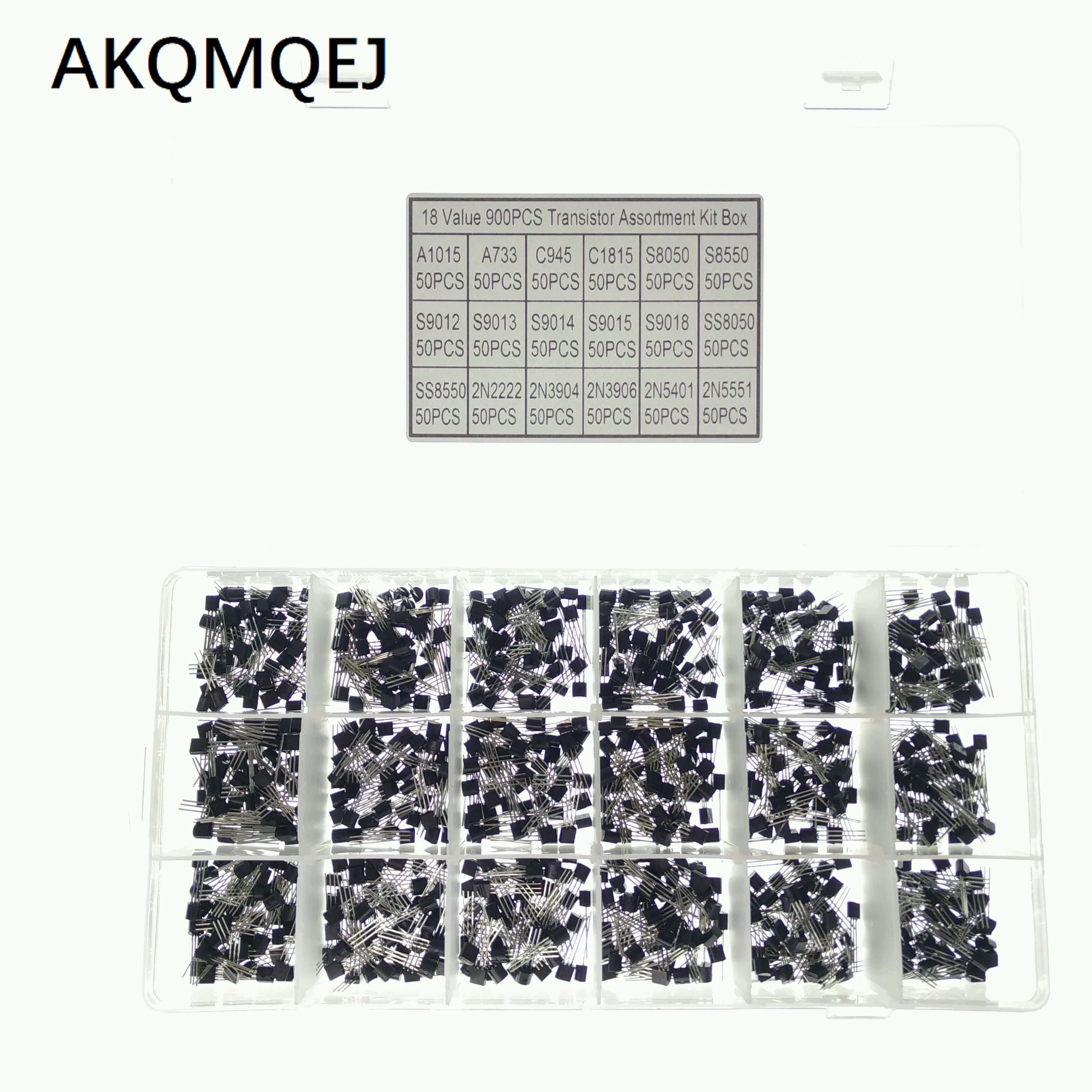 900pcs-inline-transistor-A1015-2N5551-18-tipos-cada-um-com-50pcs ...