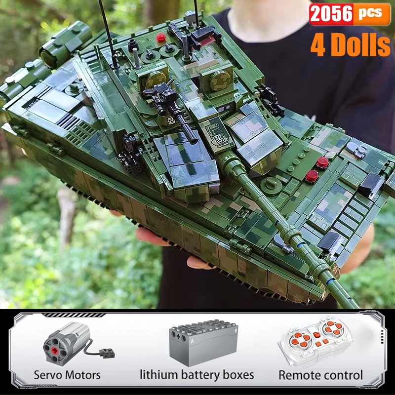 WW2 Military Leopard Tank M1A2 Leopard 2 Tank Bricks Model - The Brick ...