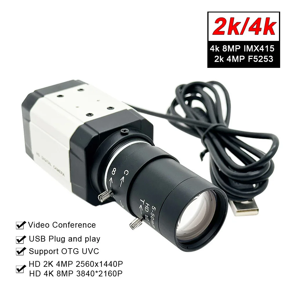 C-mara-web-Industrial-4K-8MP-IMX415-USB-HD-2K-4MP-F5253-Sensor-PC-Video ...