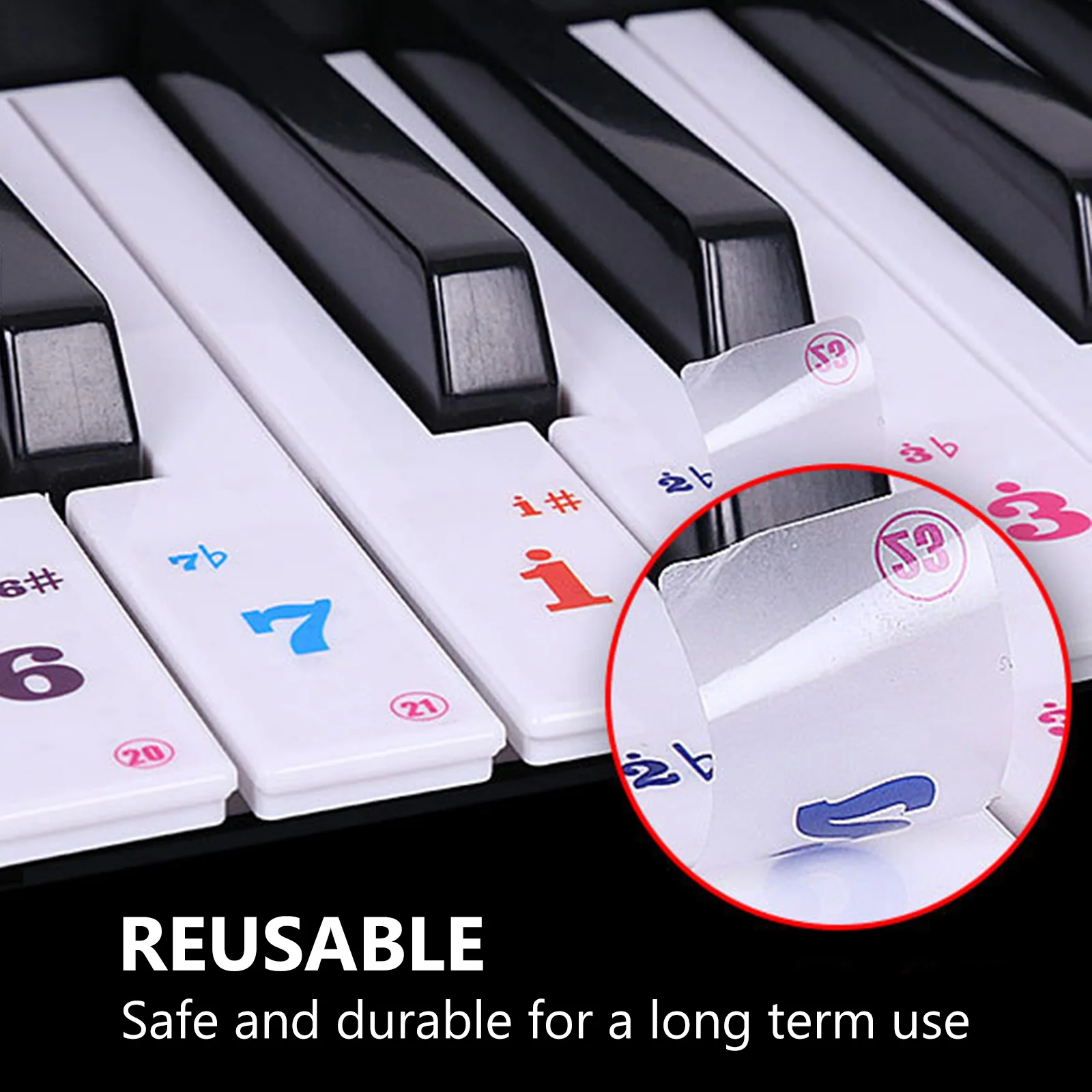 Keyboard Stickers Number Piano Labels Beginner for Pianos Beginners ...