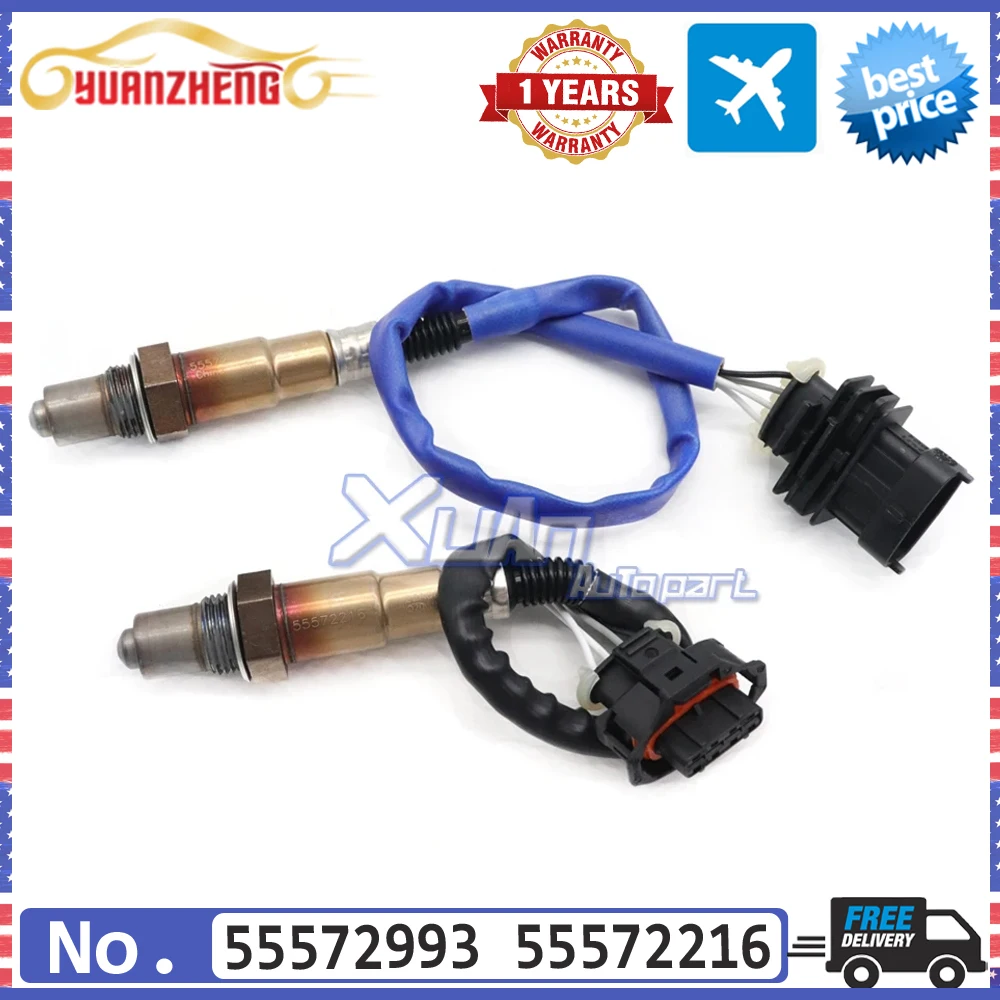 NEW 55572993 55572216 Front Rear Air Fuel Ratio Lambda Oxygen Sensor ...