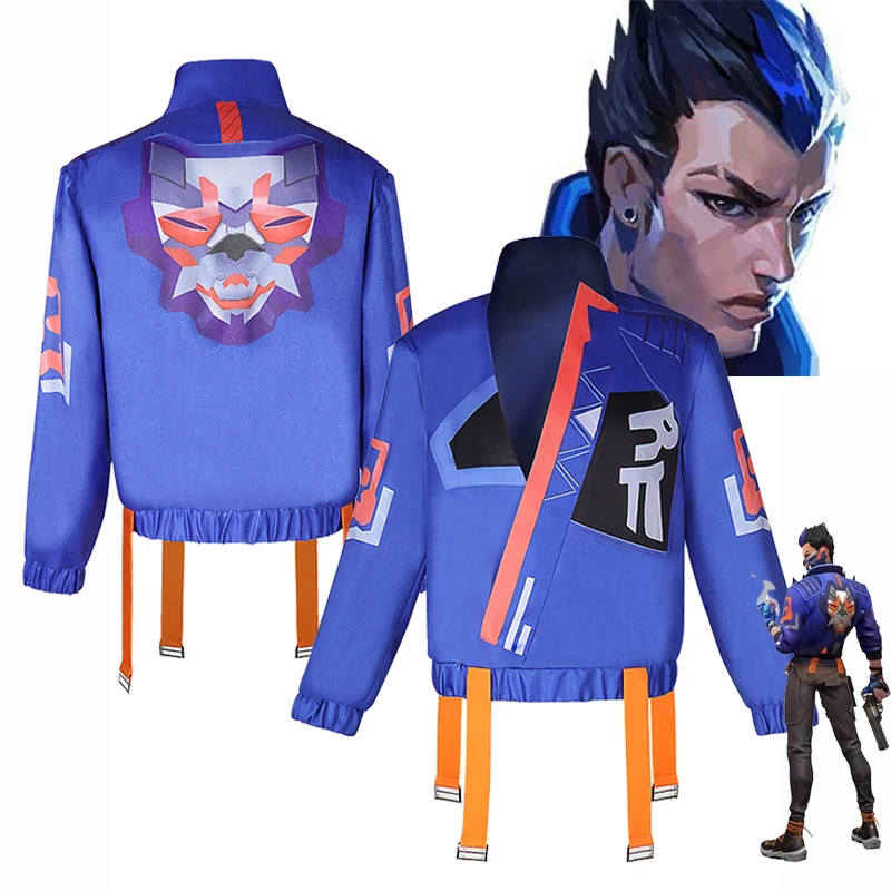 Game Valorant Yoru Cosplay Costume Yoru Sweatshirt Hooded Print Jacket ...