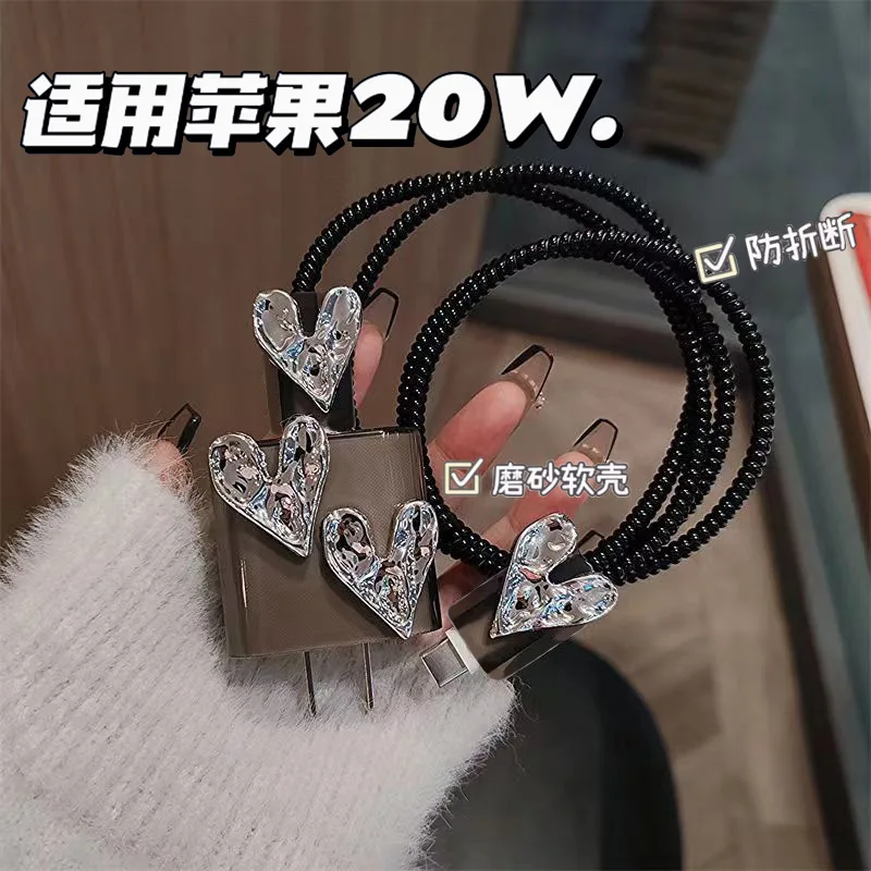 Cute Cable Winder Protection Cover for Iphone 11 12 13 18/20W Adapter ...